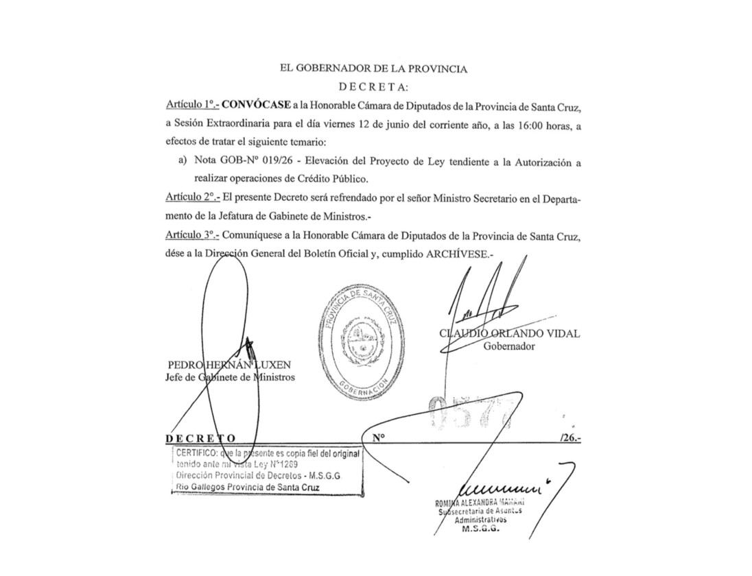 El pedido de endeudamiento se tratará en sesión extraordinaria el ...